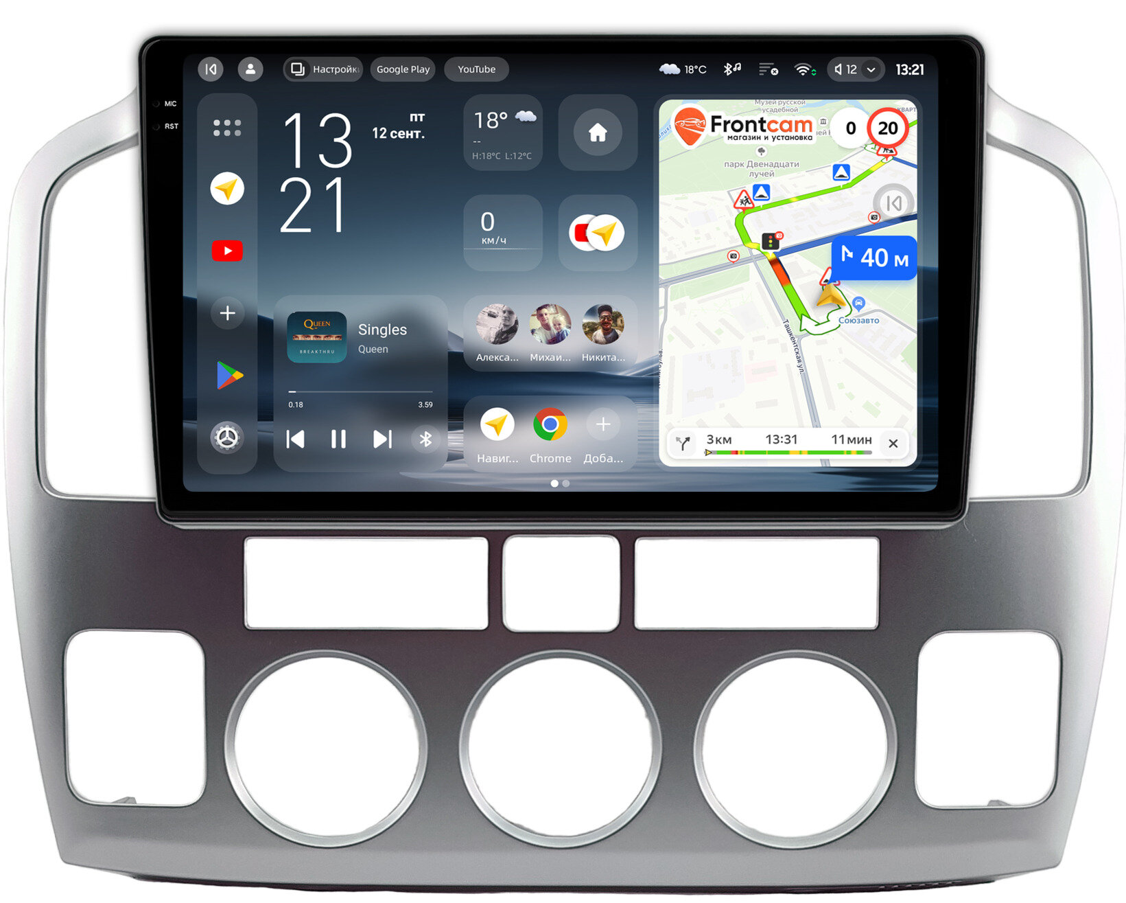 Штатная магнитола Suzuki Grand Vitara XL-7 2003-2006 (серебренная) Teyes CC4 2K 8/128 9.5" RM-9-0816 Android 14 (4G-SIM, DSP, QLed, AI)