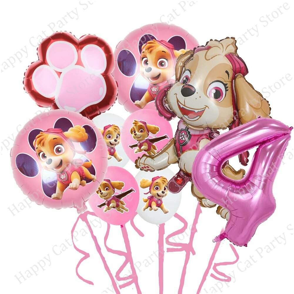 Paw Patrol Шарики 9шт Розовый, Возраст 4