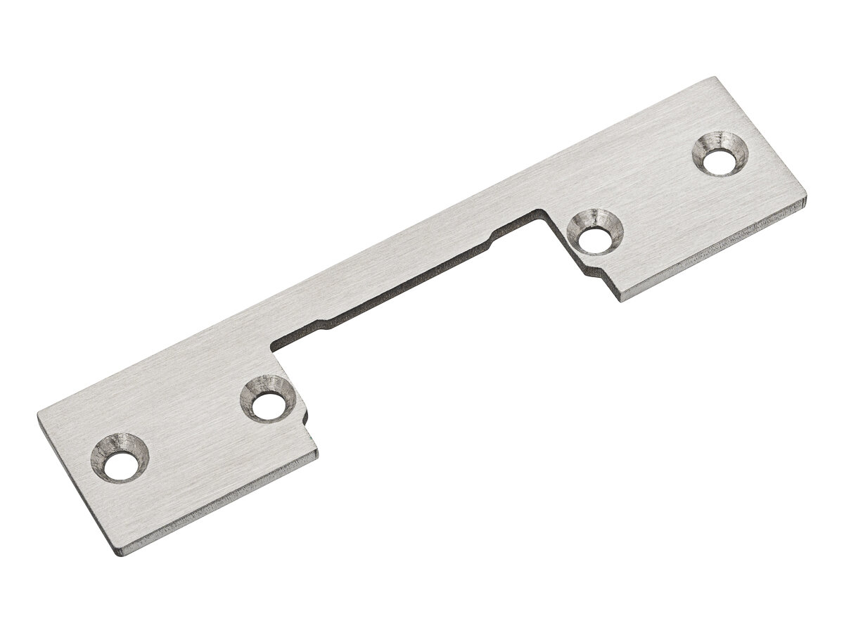 Планка AccordTec AT-FS, для электрозащелки AT-ES01, длина 110мм, ширина 25мм, серебристый цвет