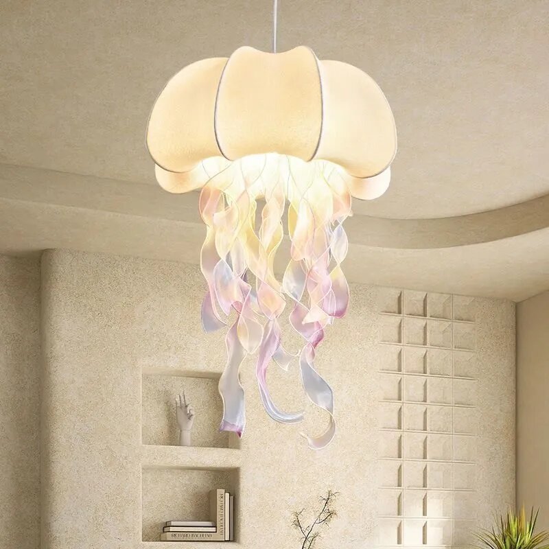 Потолочный светильник в форме медузы E27 45 Вт для спальни и обеденного стола белый