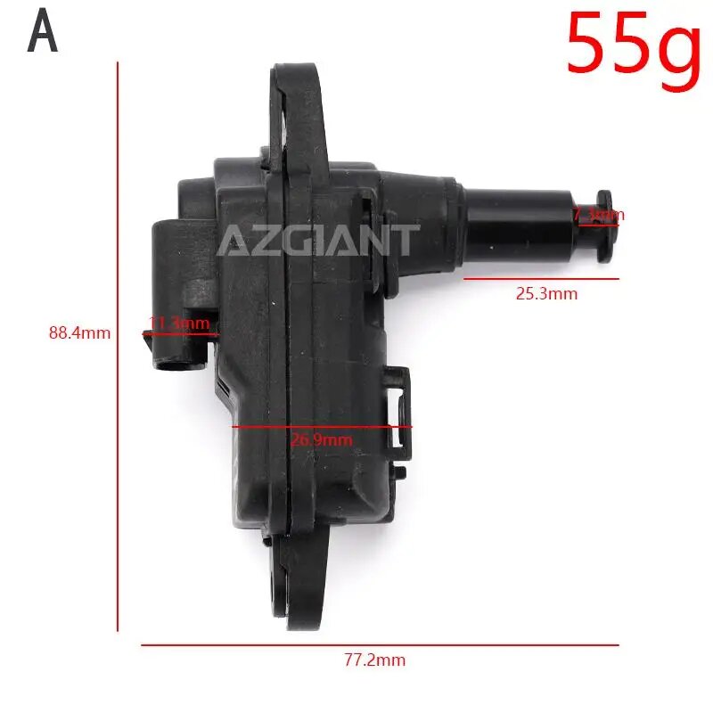 AZGIANT для Seat Toledo Rapid Superb Leon: Мотор привода замка лючка бензобака, 2 A-Without cables