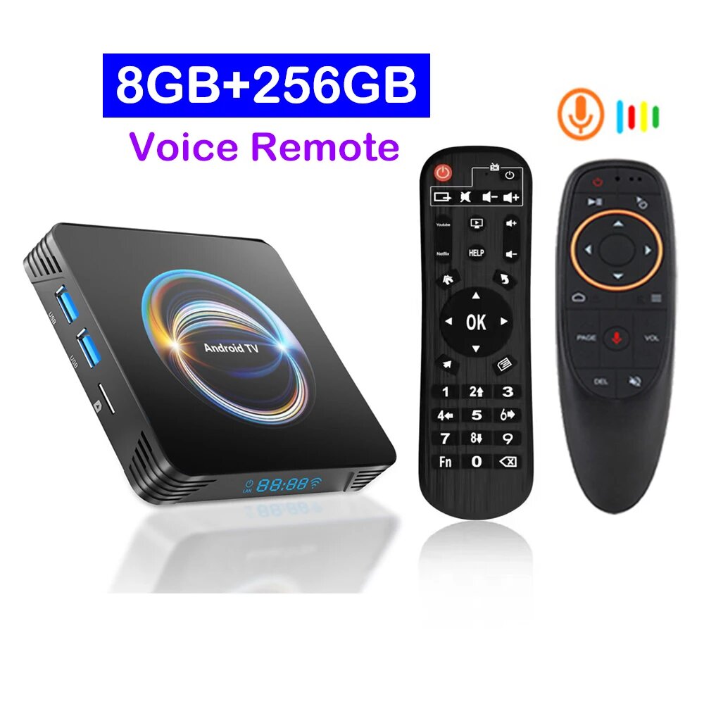 Смарт ТВ-приставка Android 16 8K RK3528, Медиаплеер С Двойным Wi-Fi 5G И BT6.0, Очень Быстрый ТВ-стик С Опциями Памяти 32 ГБ