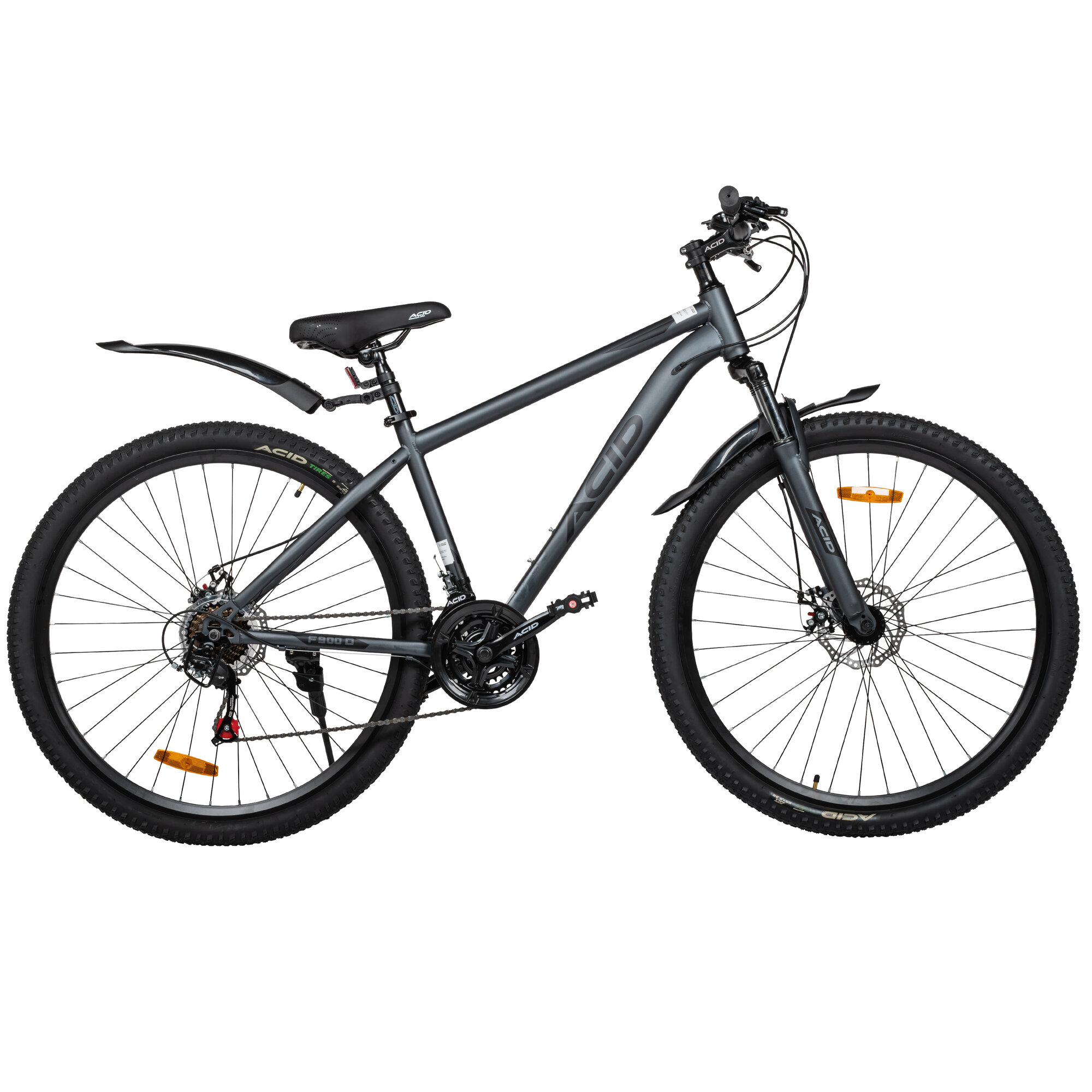 Велосипед горный взрослый 29 дюймов ACID F 900 D матовый серый/черный Рама 21дюйм