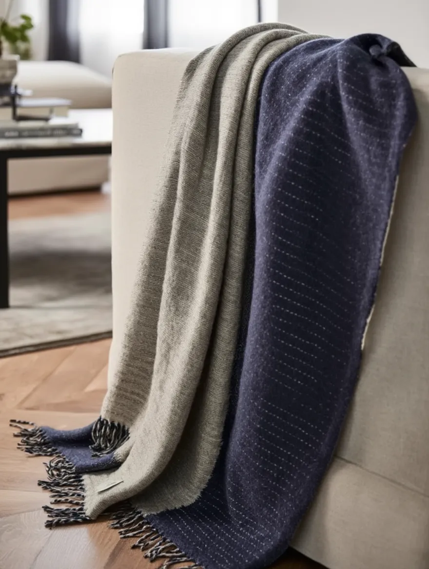 Плед Valerie Concept, шерстяной, 120x180 см, подарочная упаковка