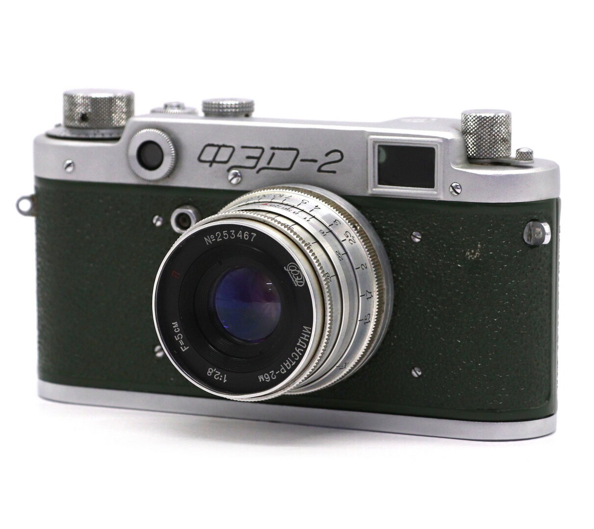 Фотоаппарат Фэд 2 + Индустар-26М зеленый