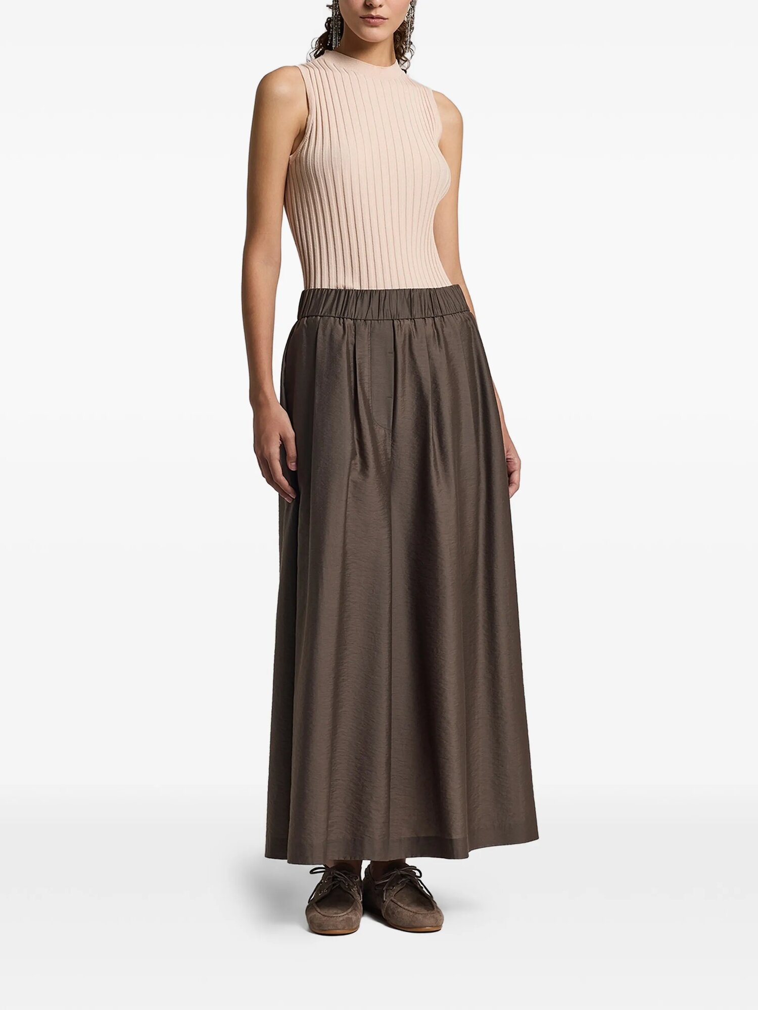 Топ PESERICO Ribbed sleeveless top, размер 40, разноцветный — фото 1