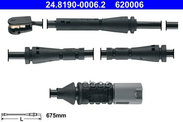 Датчик торм BMW F20/F21/F30/F31 10- ПЕР L L=675mm Ate арт. 24819000062