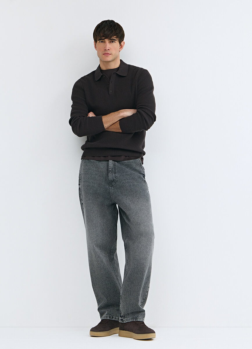 Джинсы багги 