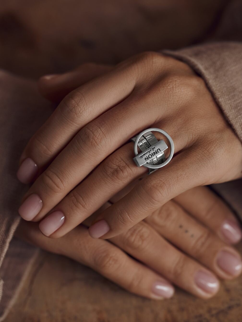 Кольцо широкое, серебро, 925 проба