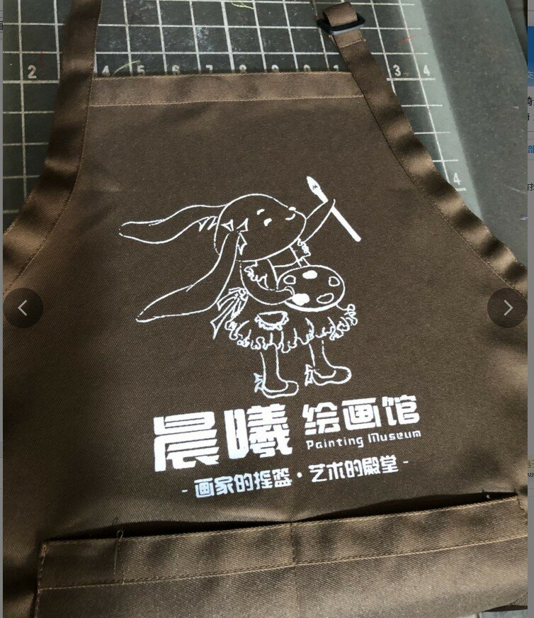 Детский фартук для рисования в корейском стиле с защитными рукавами, рекламный набор для рисования с индивидуальным мультяшным дизайном, набор поварских колпаков для детского сада, фартук с обратной застежкой.