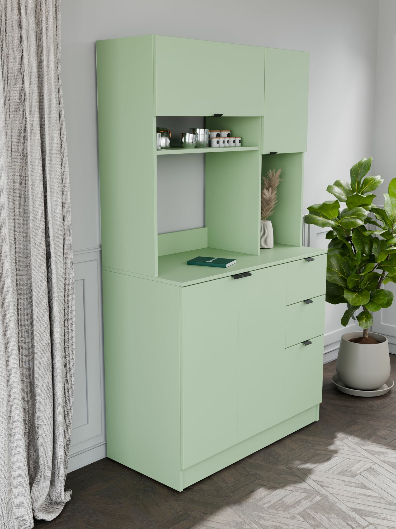 Изумлит Буфет Вилладж 100*180.4*48.7 см (ШхВхГ)