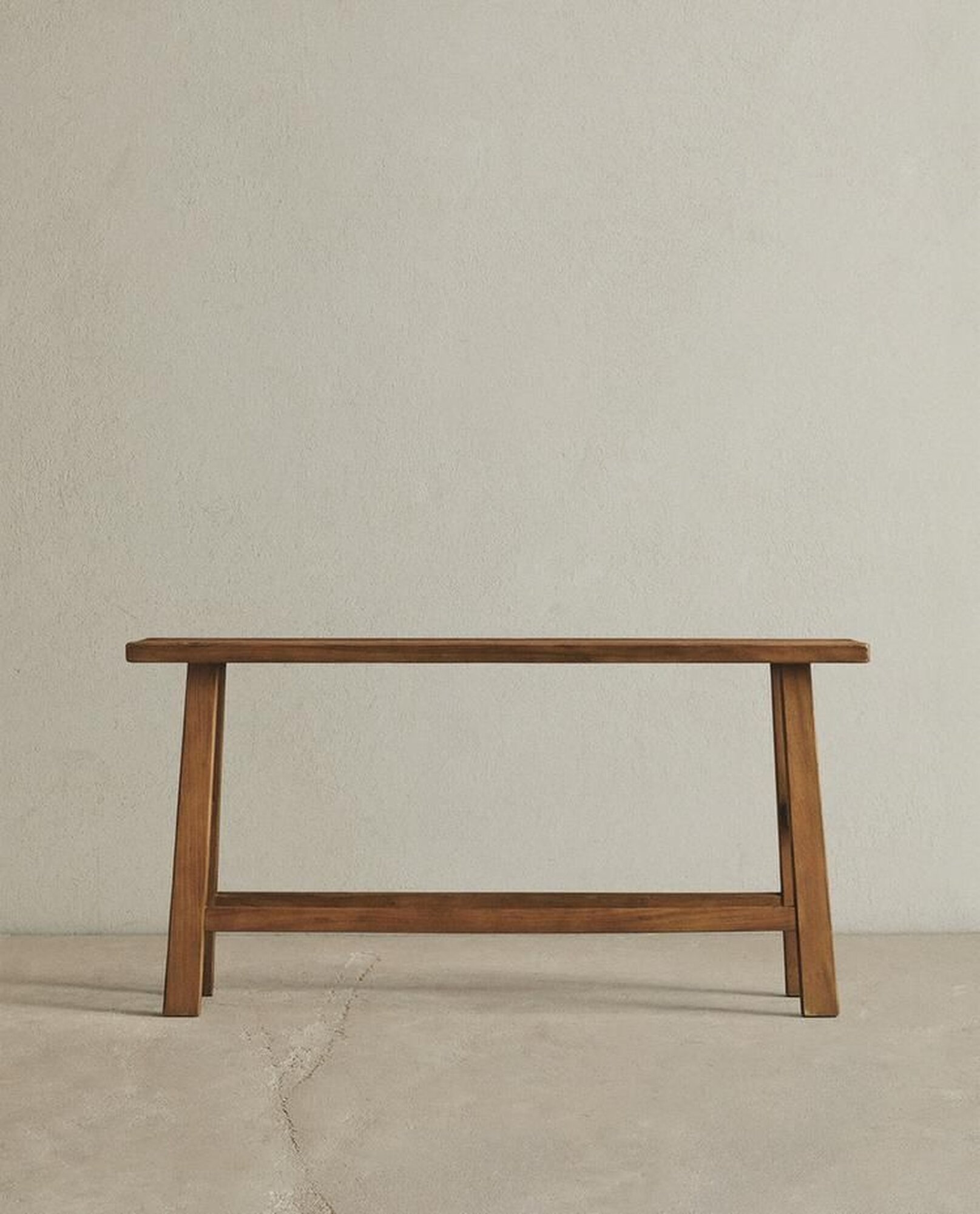 Скамья ZARA HOME 9327/073/052 - из вяза, 46 x 91 x 26 см, цвет светло-бежевый