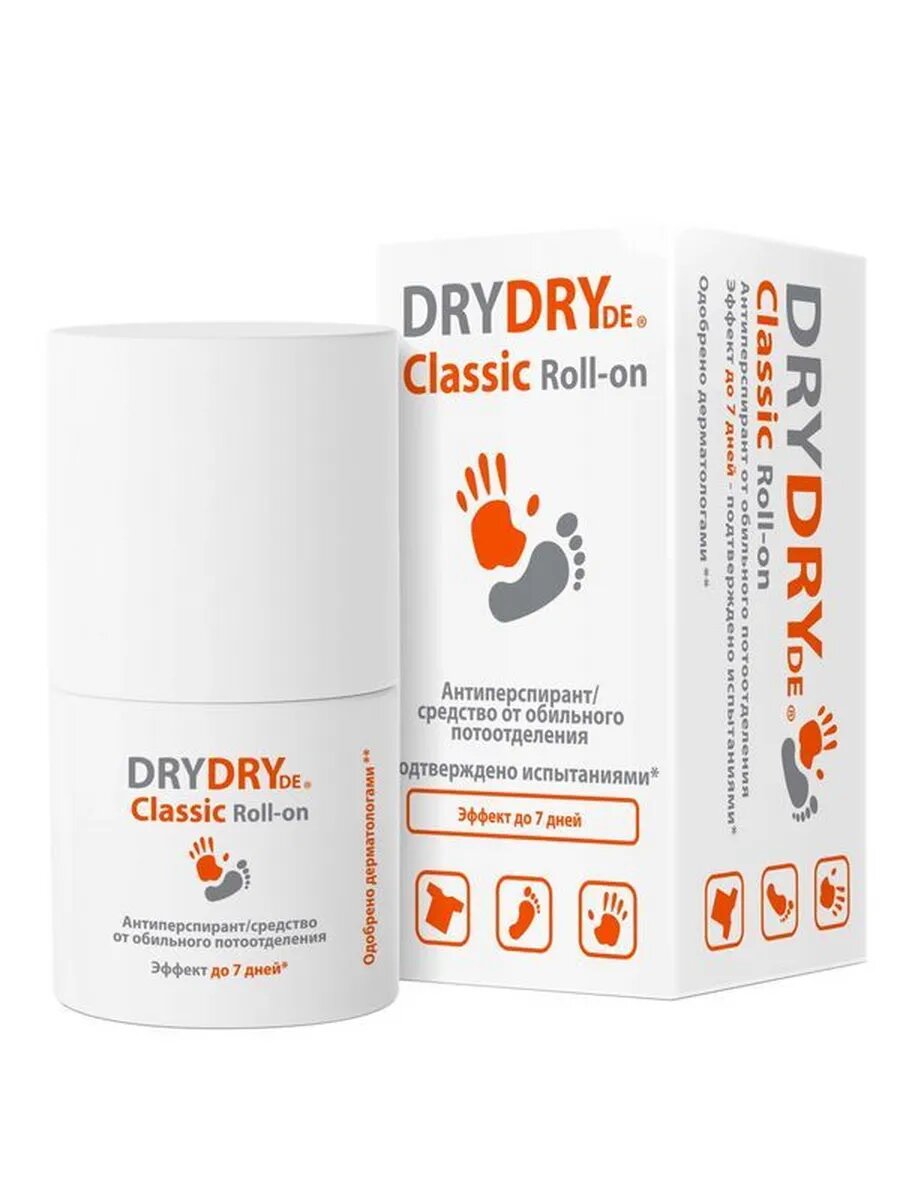 Dry Dry de Classic Roll-on средство от обильного потовыделен