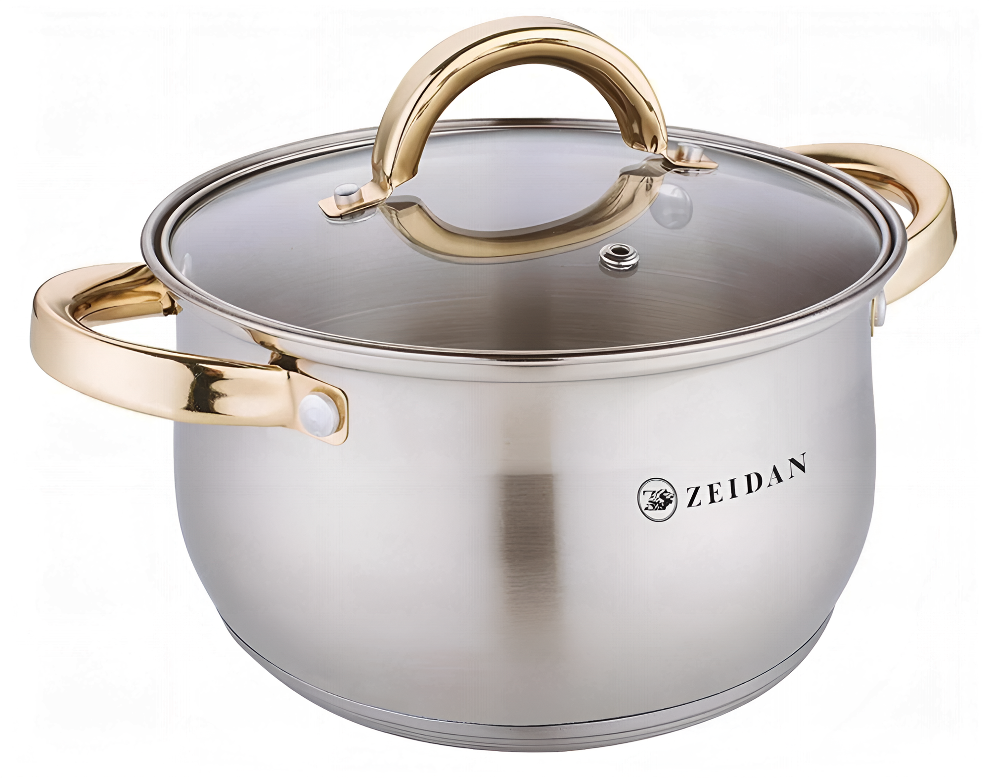 Кастрюля ZEIDAN Z-501079, 4 л, нержавеющая сталь, серебристый