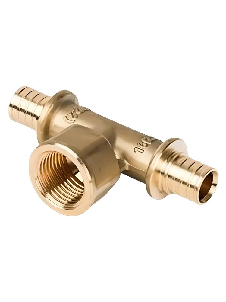 Тройник STOUT с внутренней резьбой 16xR 1/2 для сшитого полиэтилена аксиальный фитинг