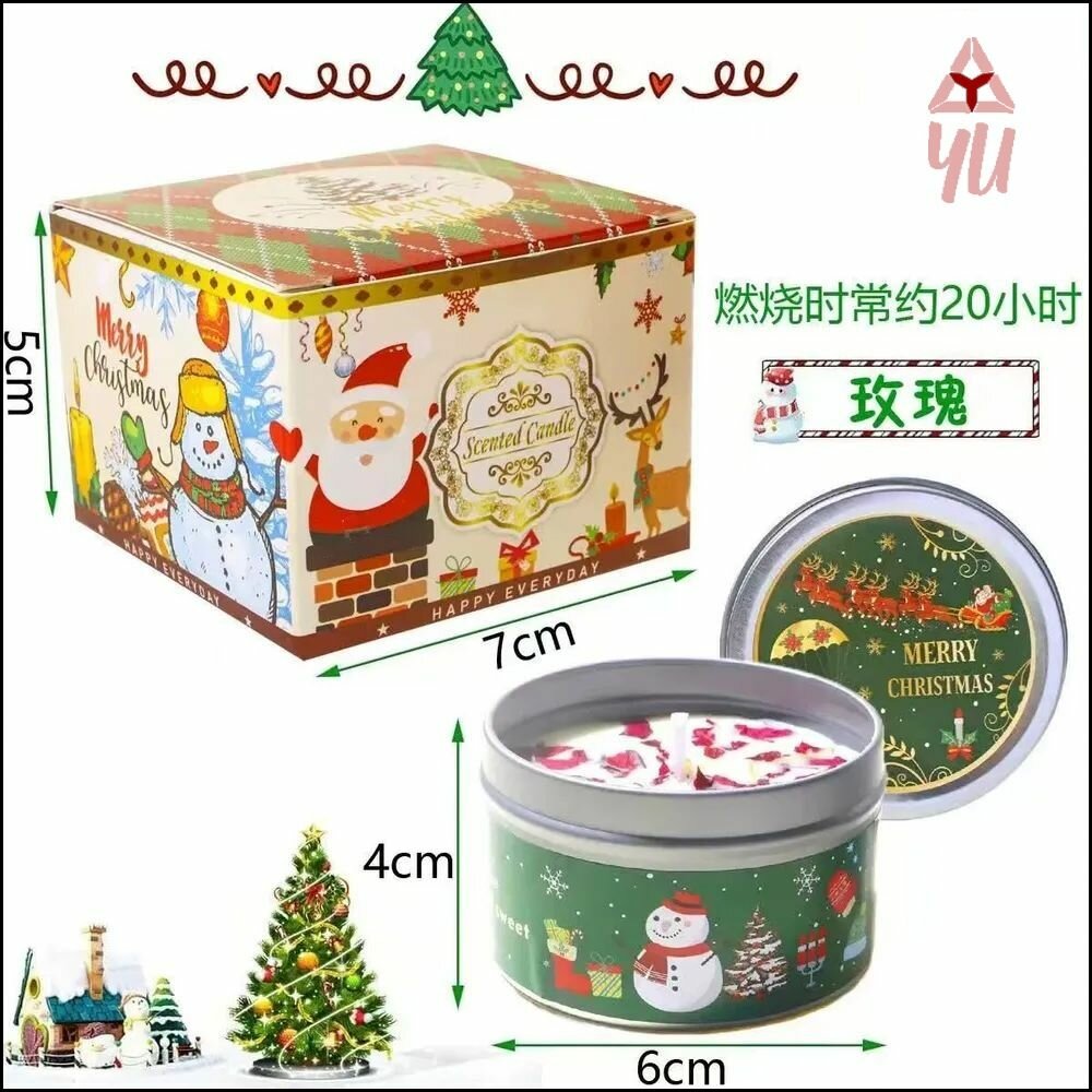 Подарочная свеча ручной работы с сухоцветами из соевого воска, эксклюзивный аромат для свадьбы или дня рождения