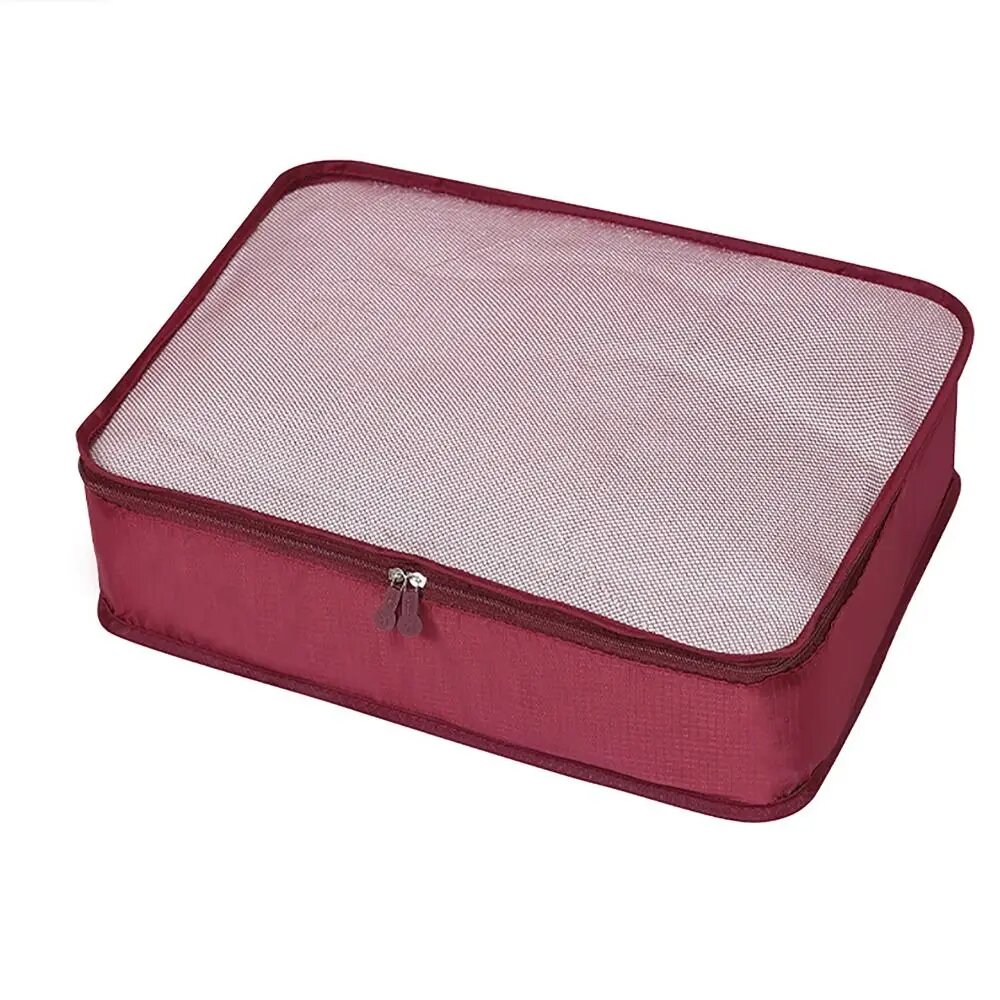 Розовый органайзер для одежды в чемодан, WINE RED-SMALL