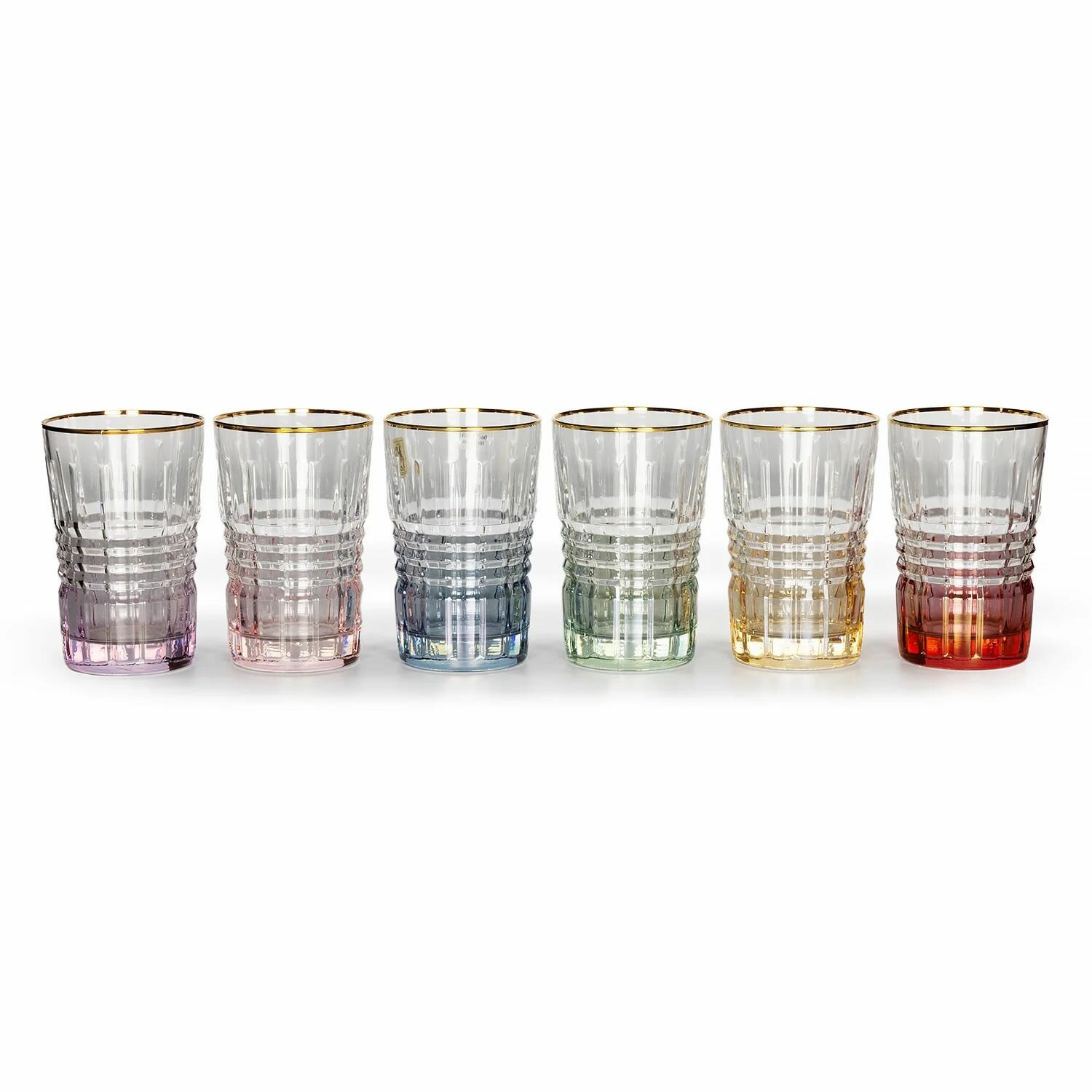 6 стаканов для воды CreArt Taurus Light Longdrink Glasses Set 107518