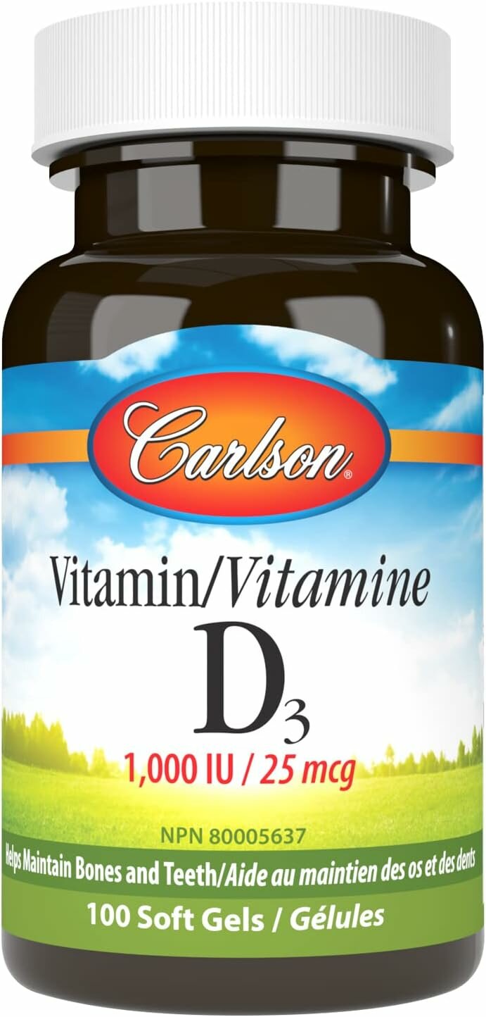 Carlson Vitamin D3 1000 IU 100 soft gels (витамин Д3)