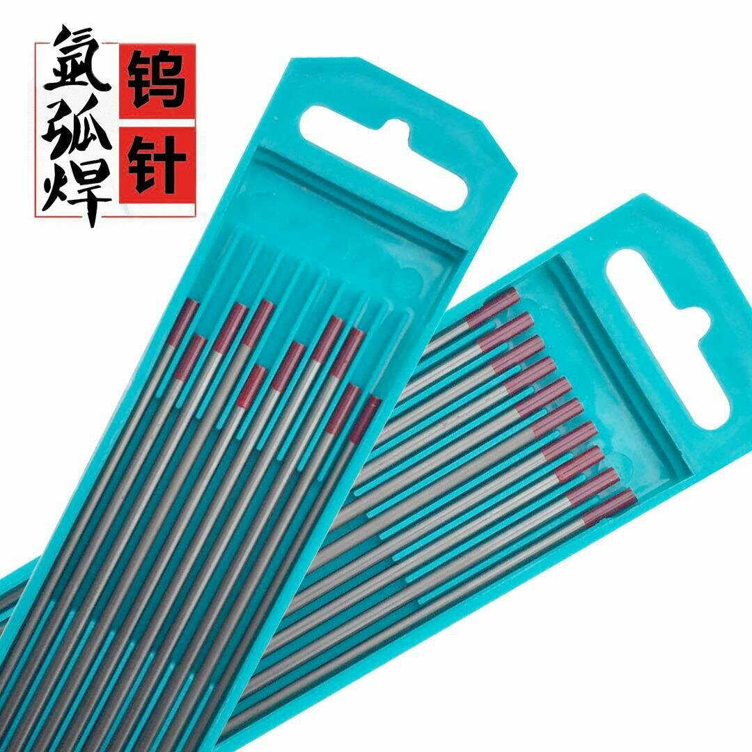 Вольфрамовый электрод для аргонодуговой сварки Mico 1,6 мм, сварочный электрод 2,0 мм, 2,4 мм, 3,2 мм, специализированный вольфрамовый электрод с заточенным красным наконечником.