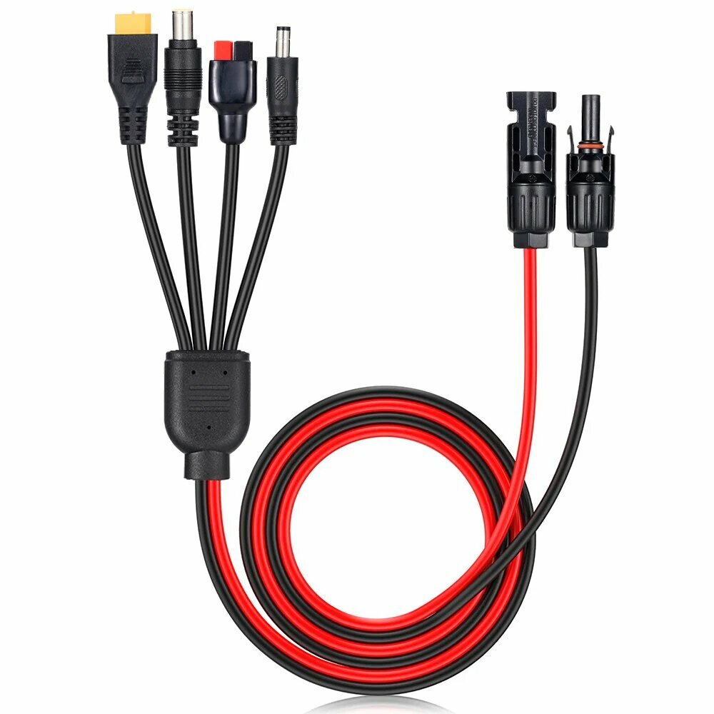 Разветвитель кабеля для солнечных панелей HKAFEI 4-в-1 12AWG 100см