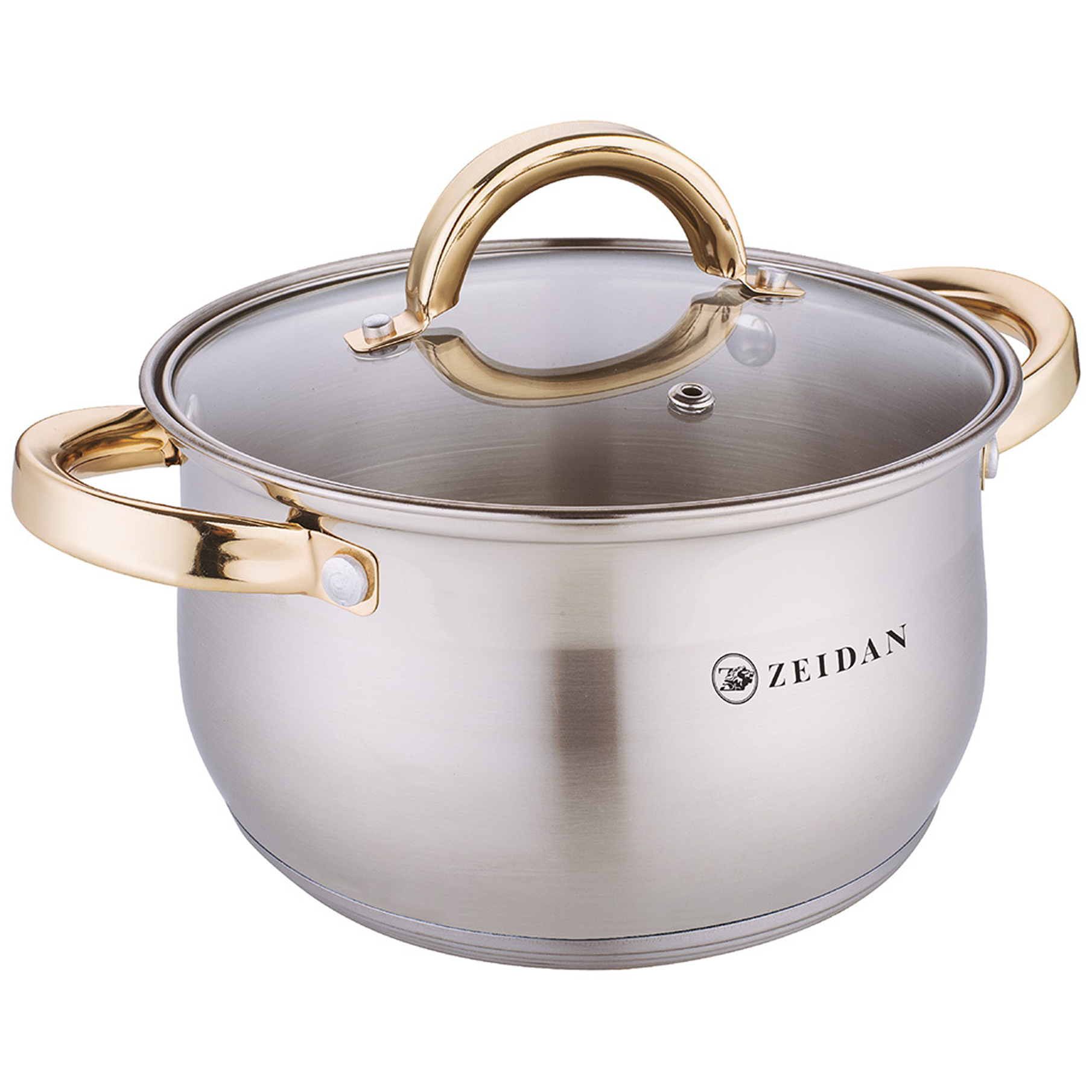 Кастрюля ZEIDAN Z-501081, 6 л, нержавеющая сталь, серебристый