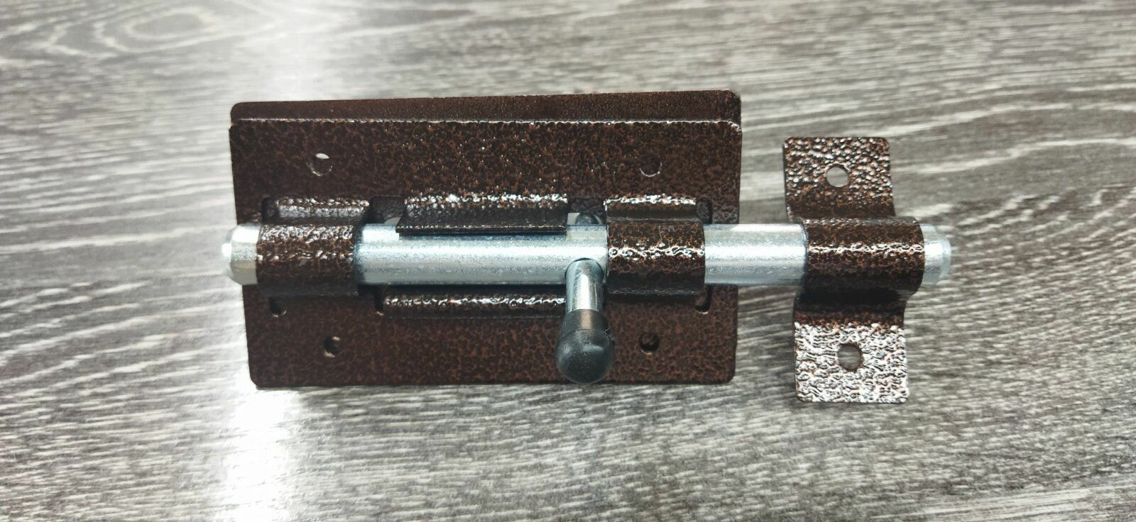 Задвижка дверная двусторонняя ЗД медь