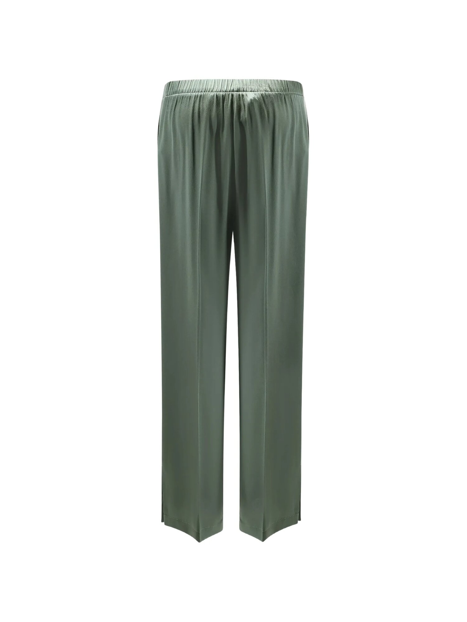 Брюки SEMICOUTURE Elasticated wide trousers, размер 42, green — фото 1