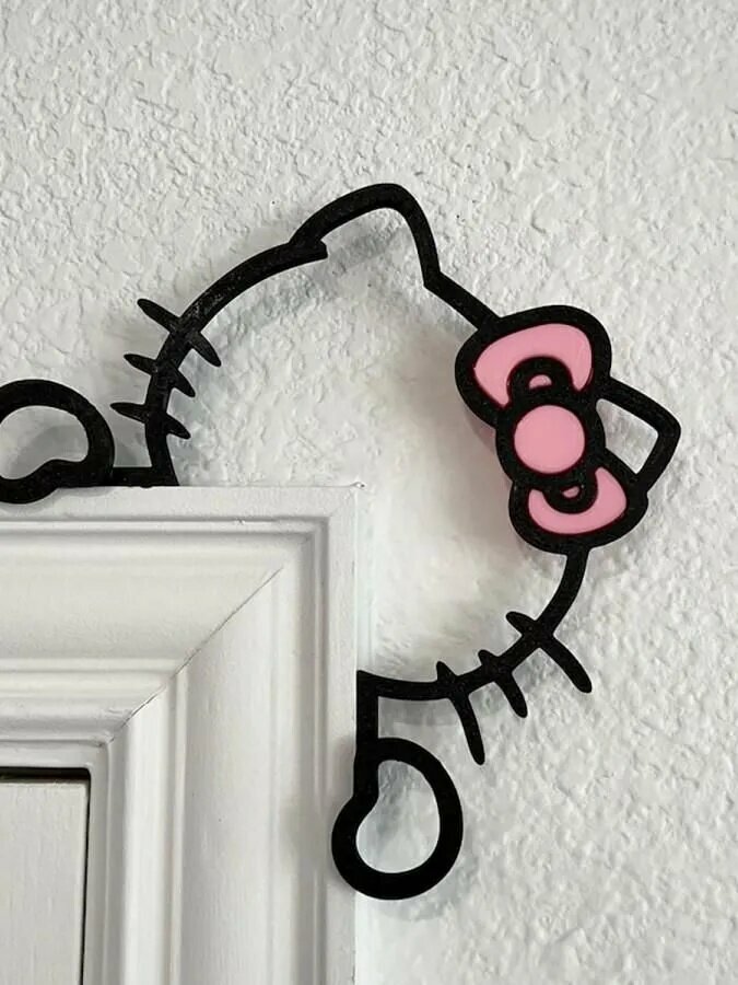 Милый деревянный настенный декор Hello Kitty для детской подходит для интерьера и праздников