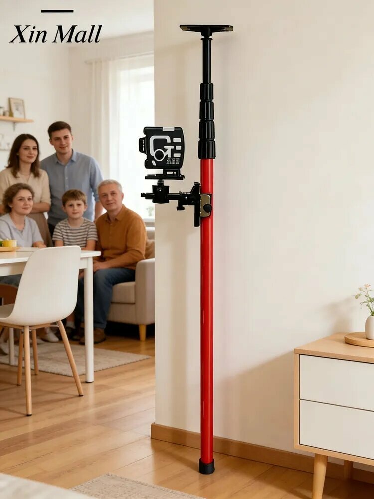 Распорная телескопическая штанга для лазерного уровня 1.2-4 метра