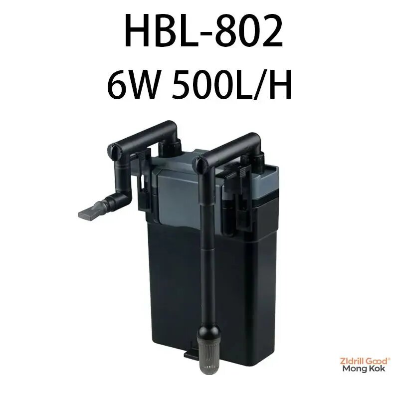 Аквариумный фильтр, подвесной фильтр SUNSUN HBL-802 мощностью 6 Вт 500Л/ч, подходит для аквариума объемом 80-120 литров