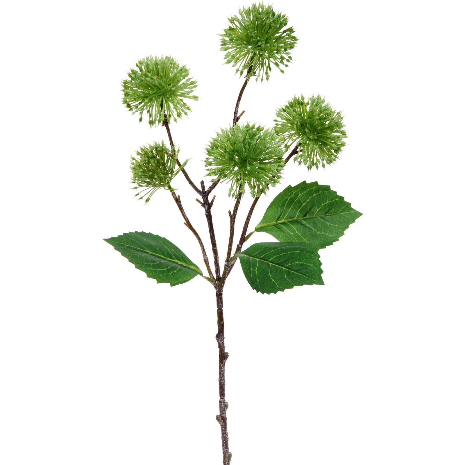 Цветок искусственный Ultramarine «Natur» 50см, ветка каштан зеленый, декоративное растение из пластика для декора