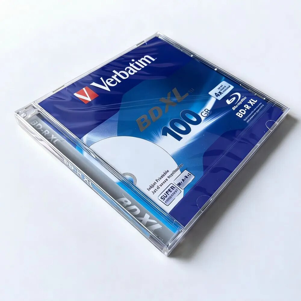 Диск Blue Ray BD-R XL 100 ГБ Трехслойный Bluray DVD BDR 100 г 4X 1 шт. — фото 1