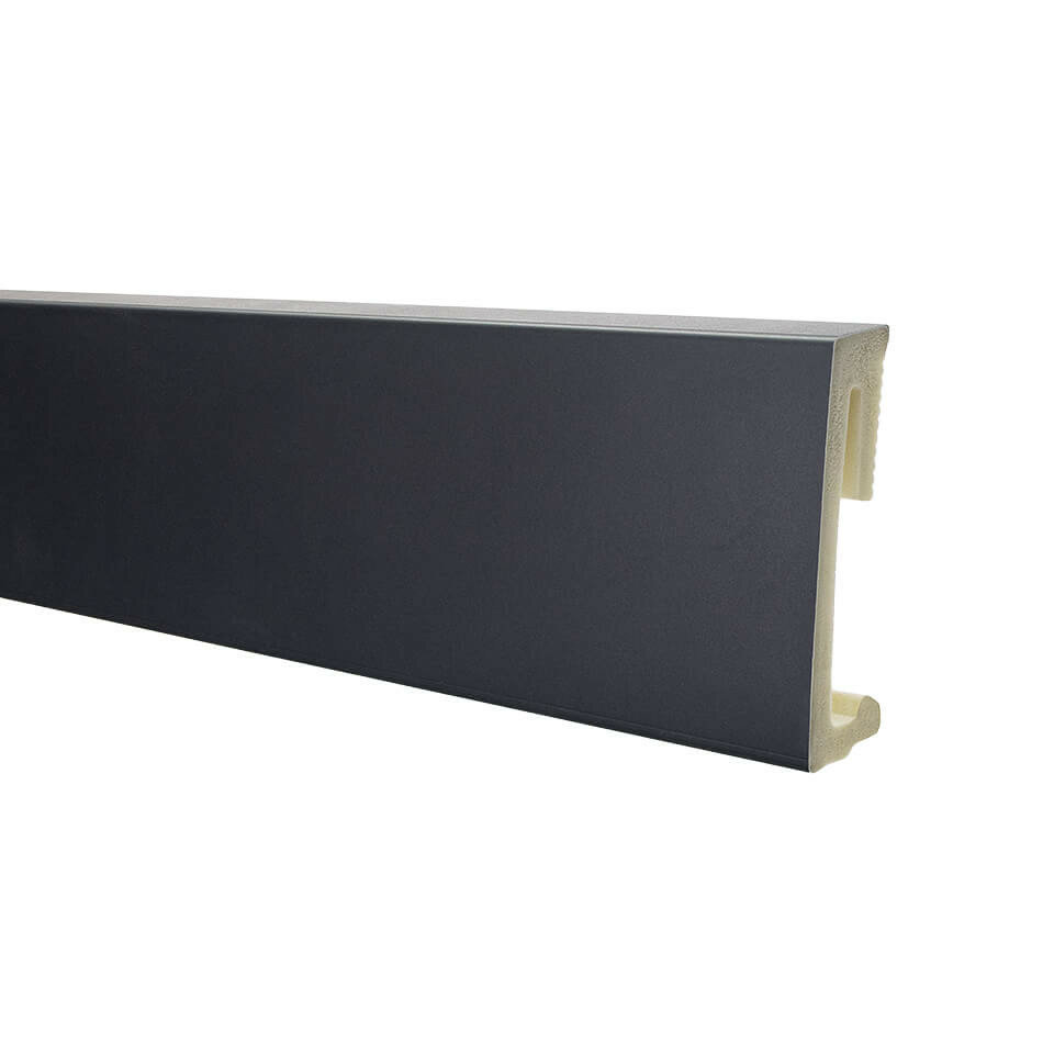 Плинтус напольный гибкий черный Salag ALPHA 60 Черный AP61F3 60х15х2200 мм