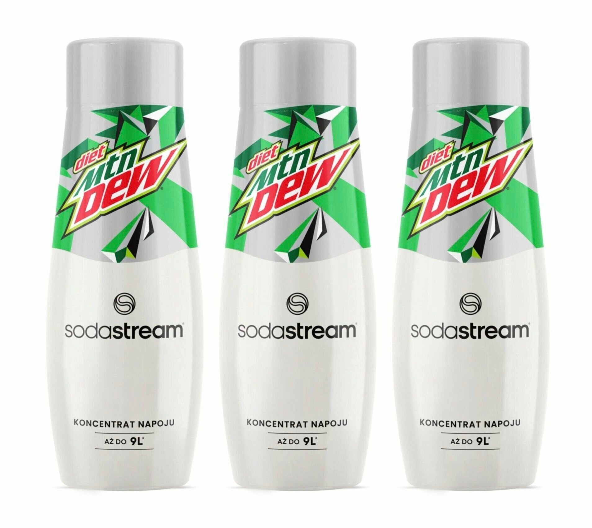 Набор сиропов для диетической газировки Mountain Dew от SODASTREAM, 3 шт. x 440 мл