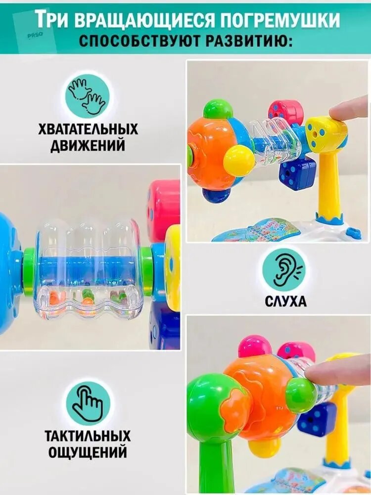 Интерактивная музыкальная игрушка для мальчиков и девочек, 45 мелодий, 5 режимов игры, пластик — фото 1