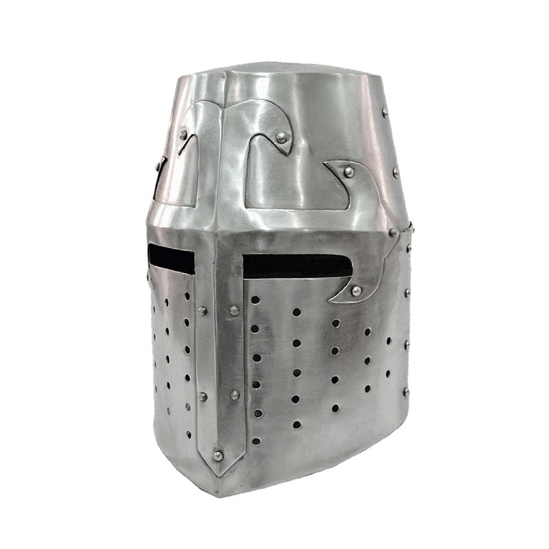 Шлем Nautical "Крестоносец Ведро", коллекционный, серебристый