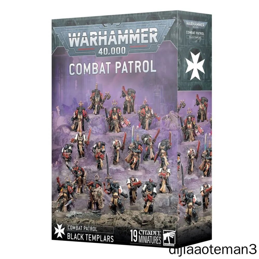 Warhammer 40000 COMBAT PATROL BLACK TEMPLARS Набор миниатюр 19 шт