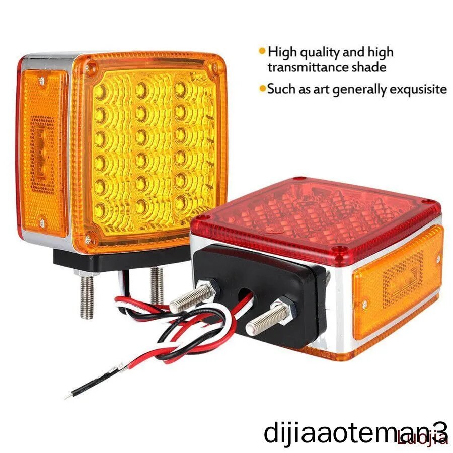 Пара 12в двухцветный 39led автомобильный поворотный индикатор боковые маркеры лампы хвостовые огни