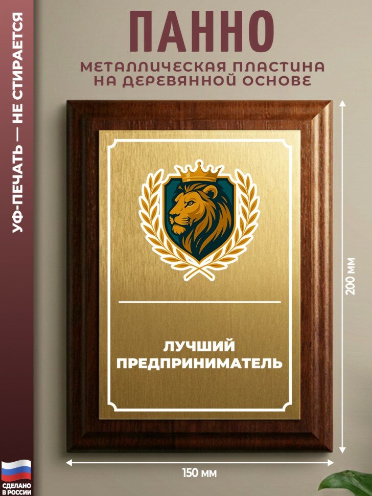 Настенный диплом "Лучший предприниматель"