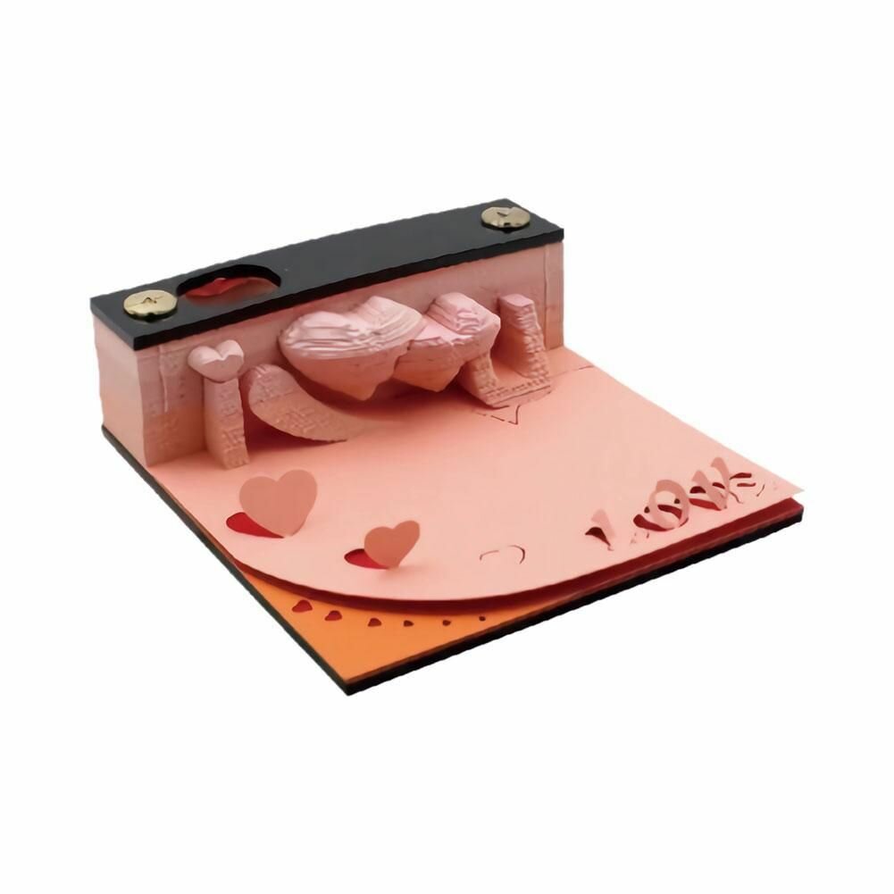 3D настольный блокнот из бумаги, поделки, подарки на новый год g1q8