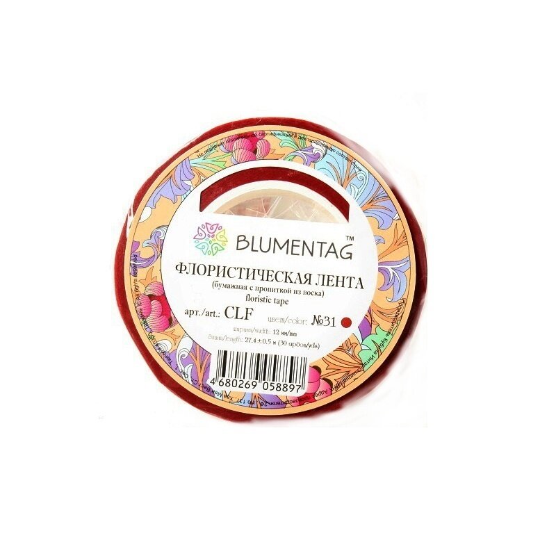 Флористическая лента Blumentag 27,4 м, 31 красный (CLF)