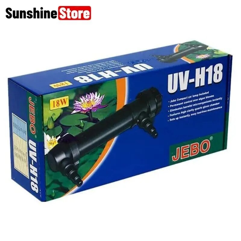 УФ стерилизатор для аквариума Jebo UV-H18 18W внешний