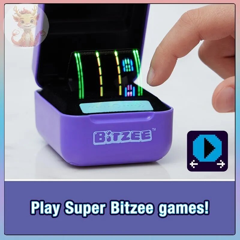 Bitzee интерактивная цифровая игрушка-питомец, Тамагочи для мальчиков и девочек, 5-7 лет, с батарейками в комплекте, цветной экран, красного цвета — фото 1