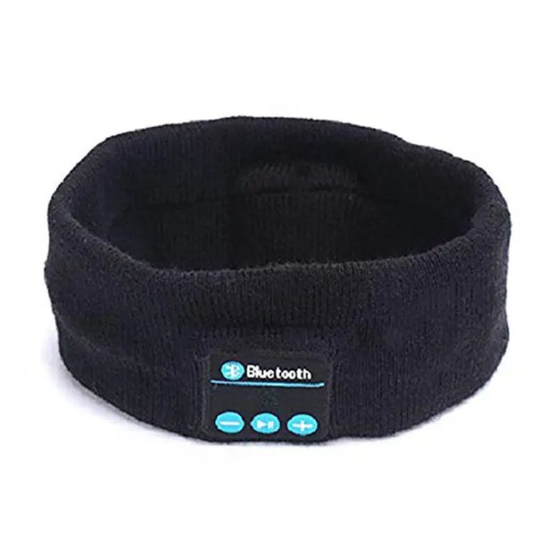 Черная Bluetooth шапка с наушниками