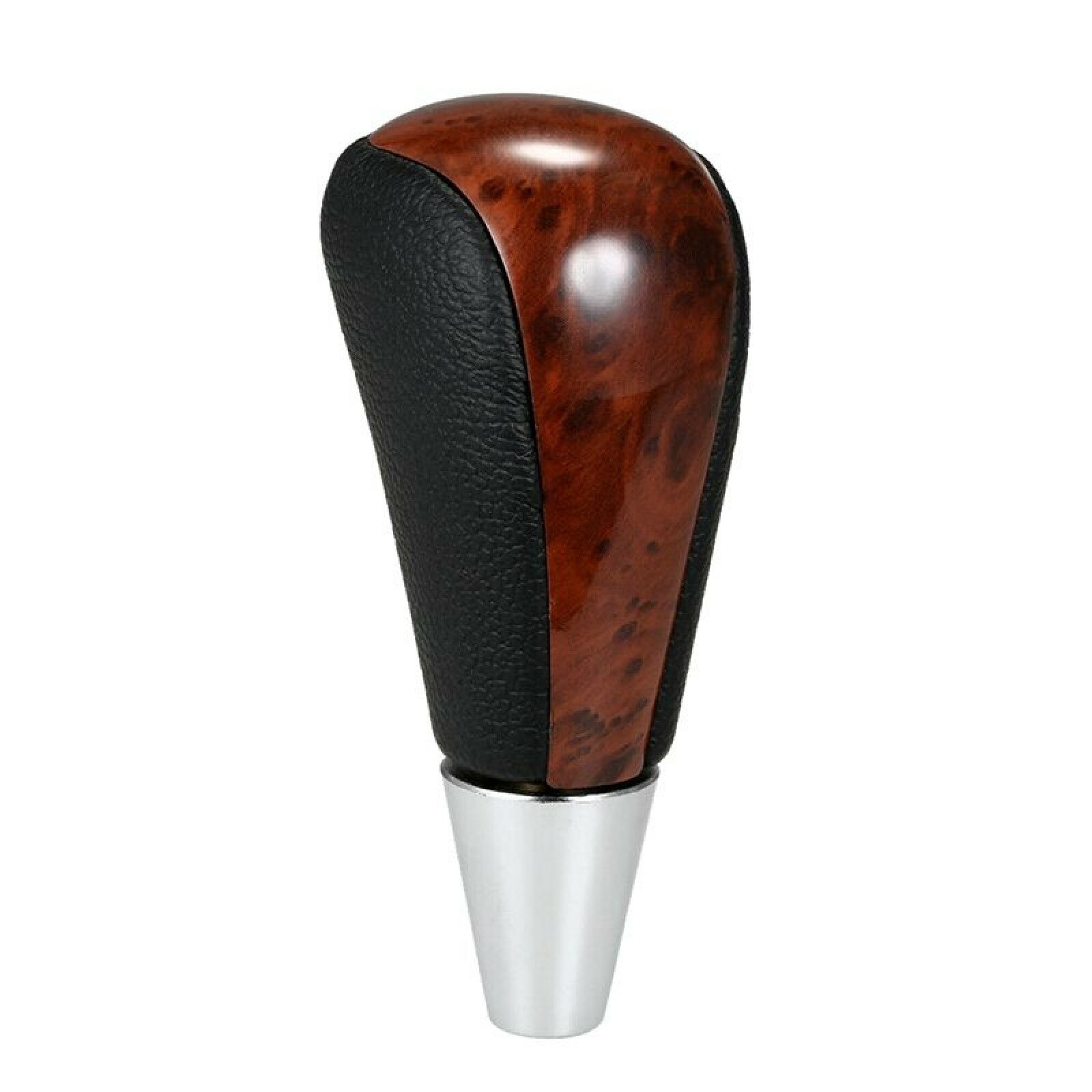Ручка автоматического переключения передач MyPads для Prado Crown с деревянной вставкой и кожей