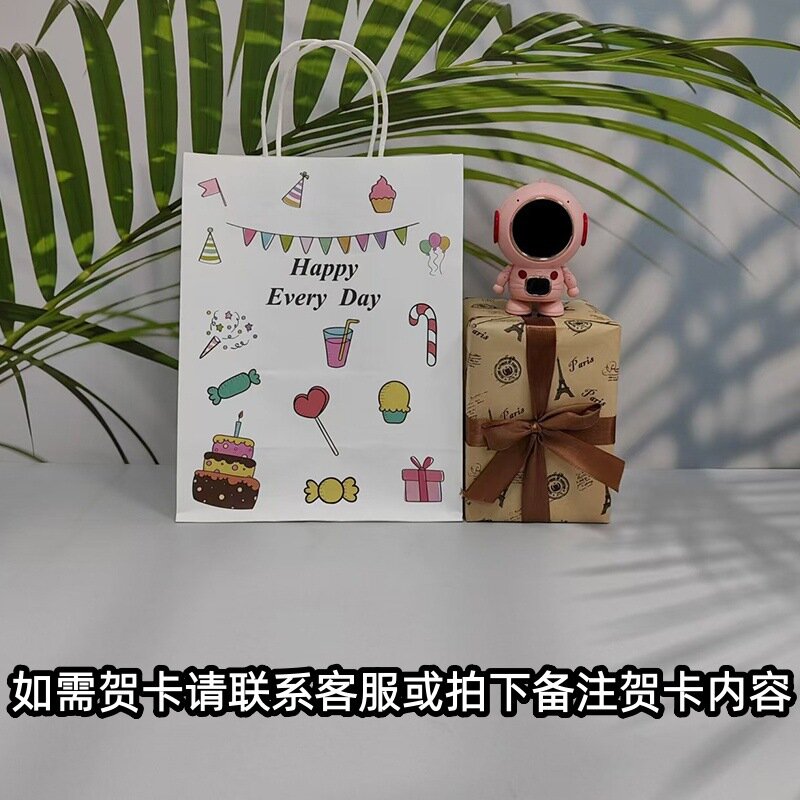 Умная колонка-астронавт с HD-экраном, большая модель Doubao Deepseek с Bluetooth и Wi-Fi, студенческие часы