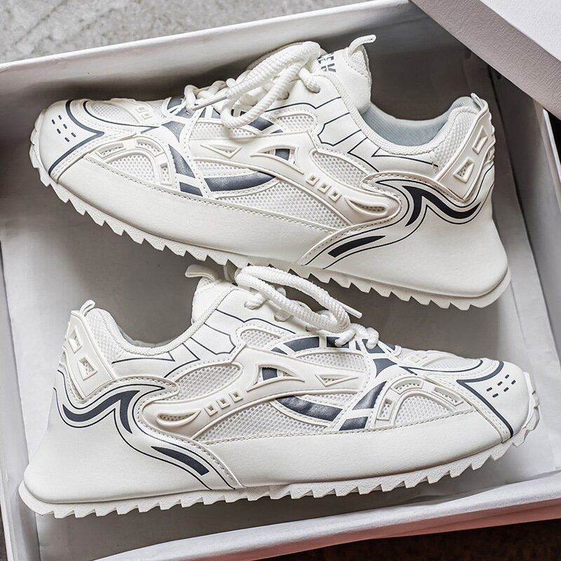 LUO Обувь мужская Весенняя для рабочих Защитная обувь резина подошва/White