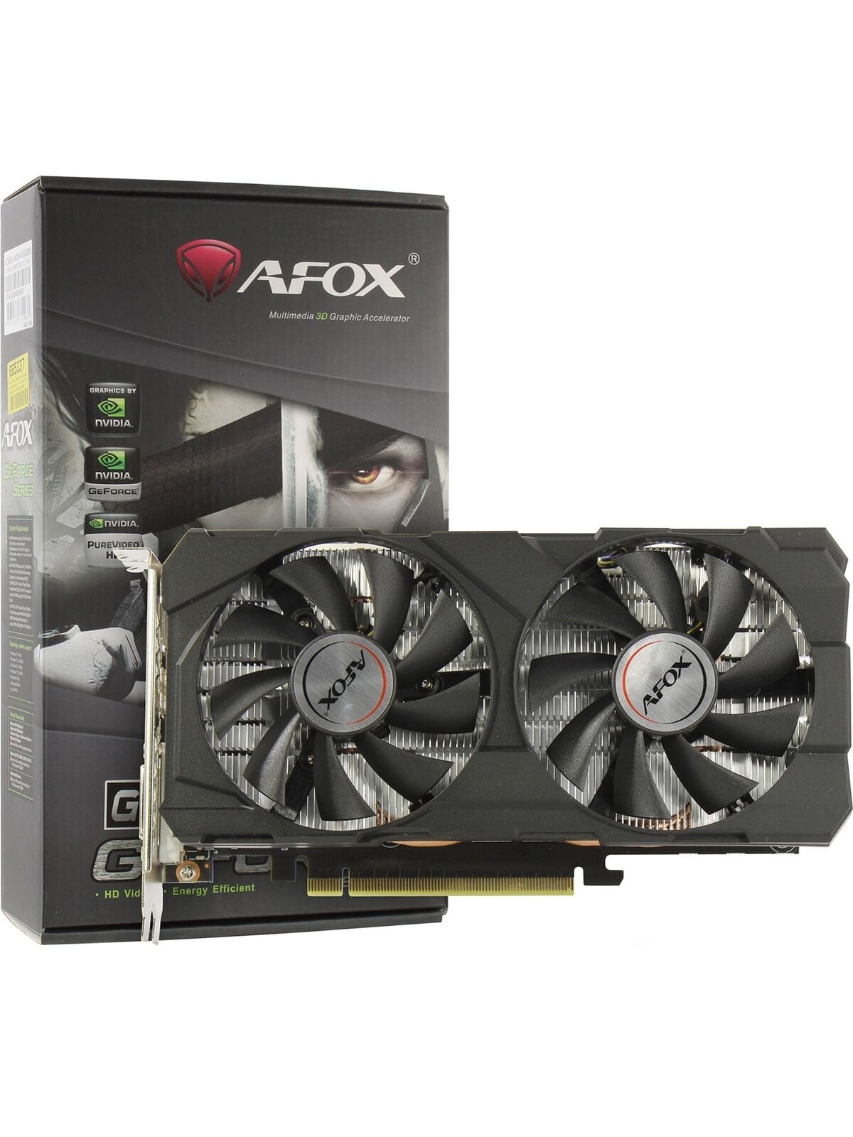 Видеокарта AFOX Geforce GTX1660 SUPER 6GB GDDR6 192Bit DP/DVI/HDMI 2FAN (AF1660S-6144D6H4-V2) RTL