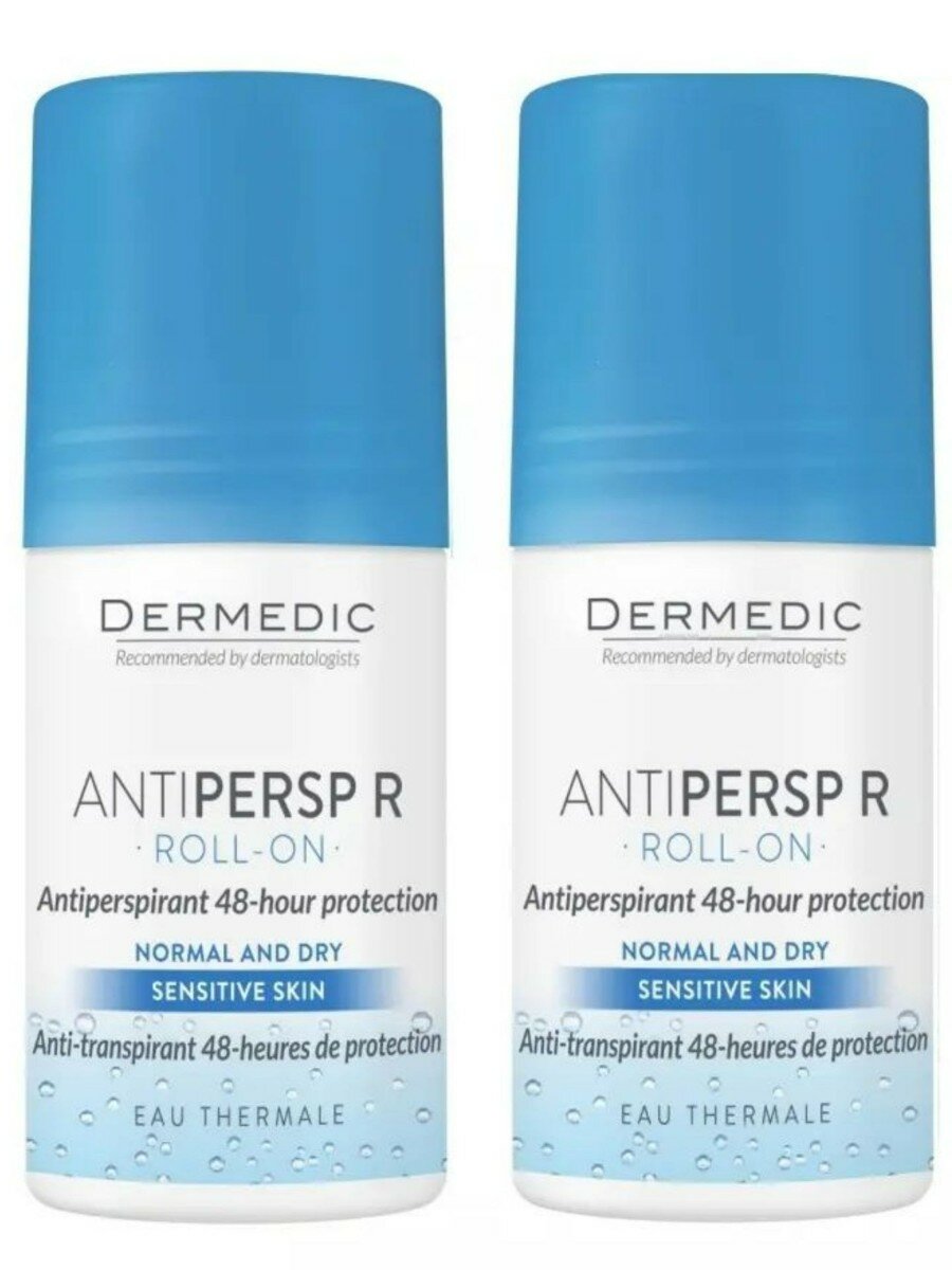 Дезодорант-антиперспирант Dermedic Antipersp R Roll-On, 2*60 мл